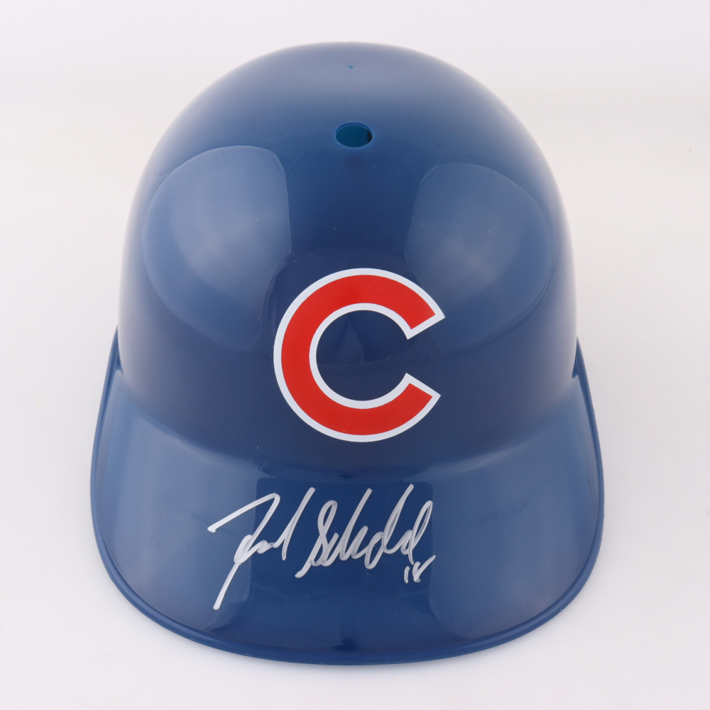 Frank Schwindel Signed Cubs Full-Size Batting Helmet (Schwartz ...