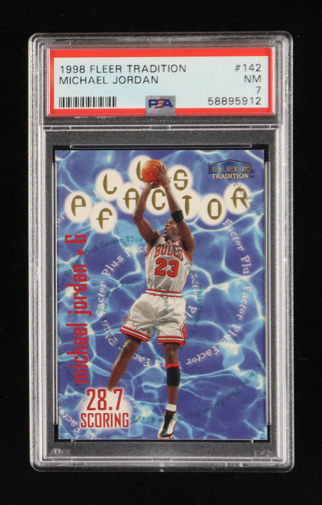 Michael Jordan 1998-99 Fleer #142 Pulse Factor (PSA 7) | Pristine Auction