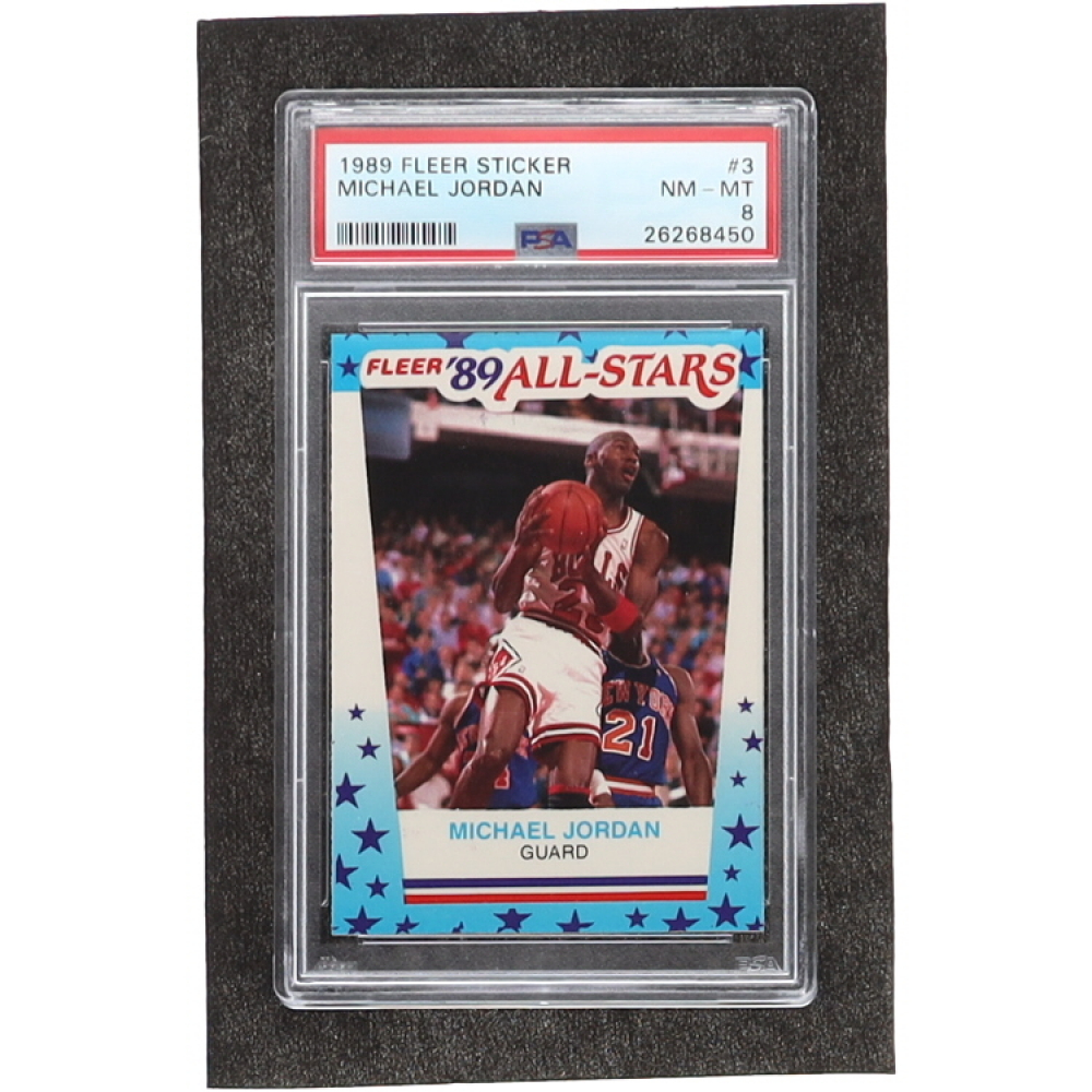 Michael Jordan 1989-90 Fleer Stickers #3 (PSA 8) | Pristine Auction