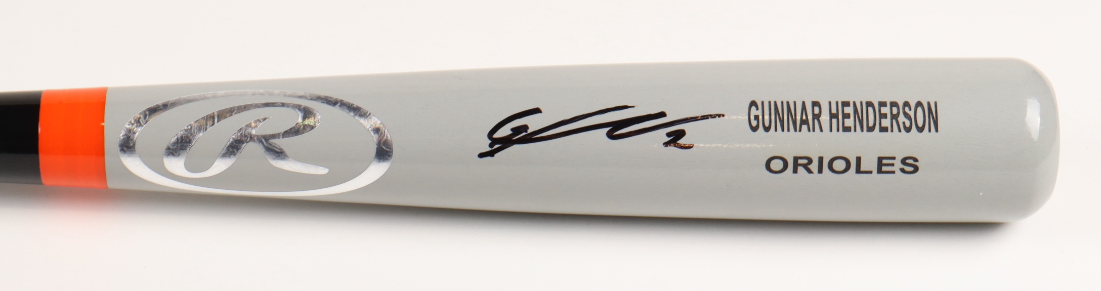 Gunnar Henderson Signed Rawlings Player Model Baseball Bat (Beckett ...