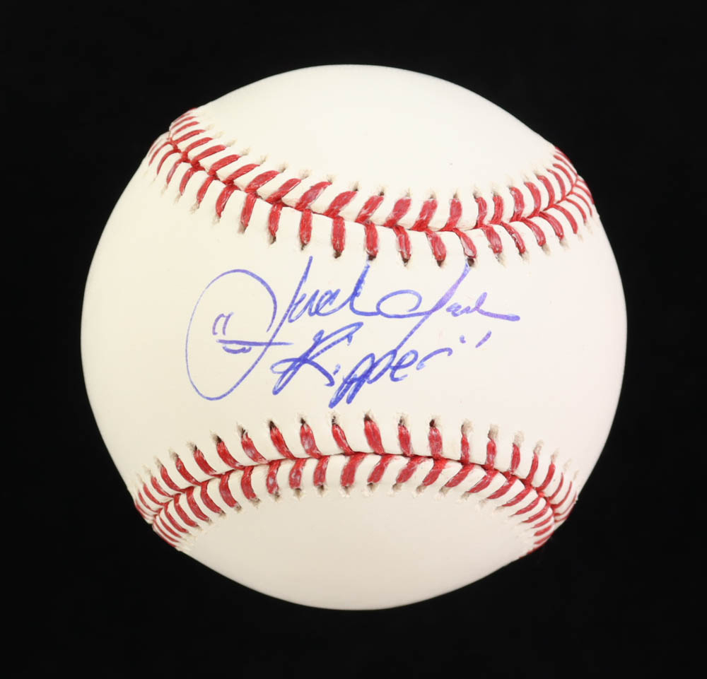 Jack Clark Signed OML Baseball Inscribed "Ripper" (Schwartz Sports ...