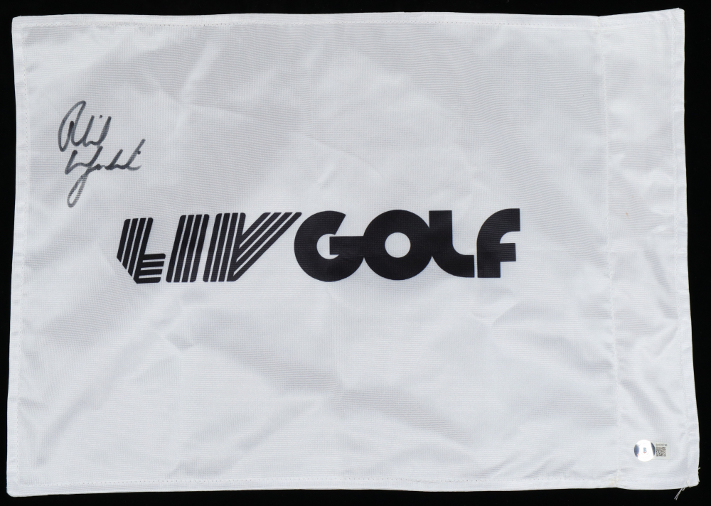 Phil Mickelson Signed LIV Golf Pin Flag (Beckett) | Pristine Auction