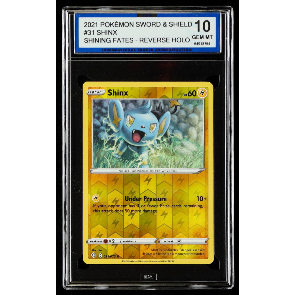 Shinx 2021 Pokemon Sword and Shield Shining Fates Reverse Foil #31 (ISA ...