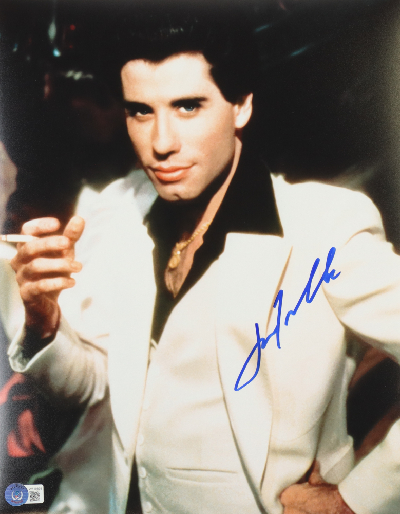 John Travolta Signed "Saturday Night Fever" 11x14 Photo (Beckett ...