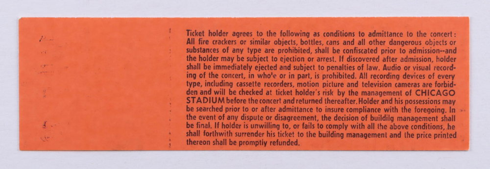 1980 Led Zeppelin at Chicago Stadium 11x17 Concert Poster with Ticket ...