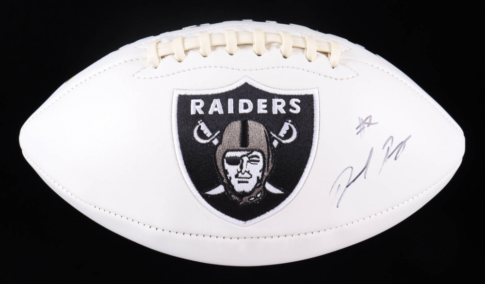 Denzel Perryman Signed Raiders Logo Football (JSA & Players Ink ...