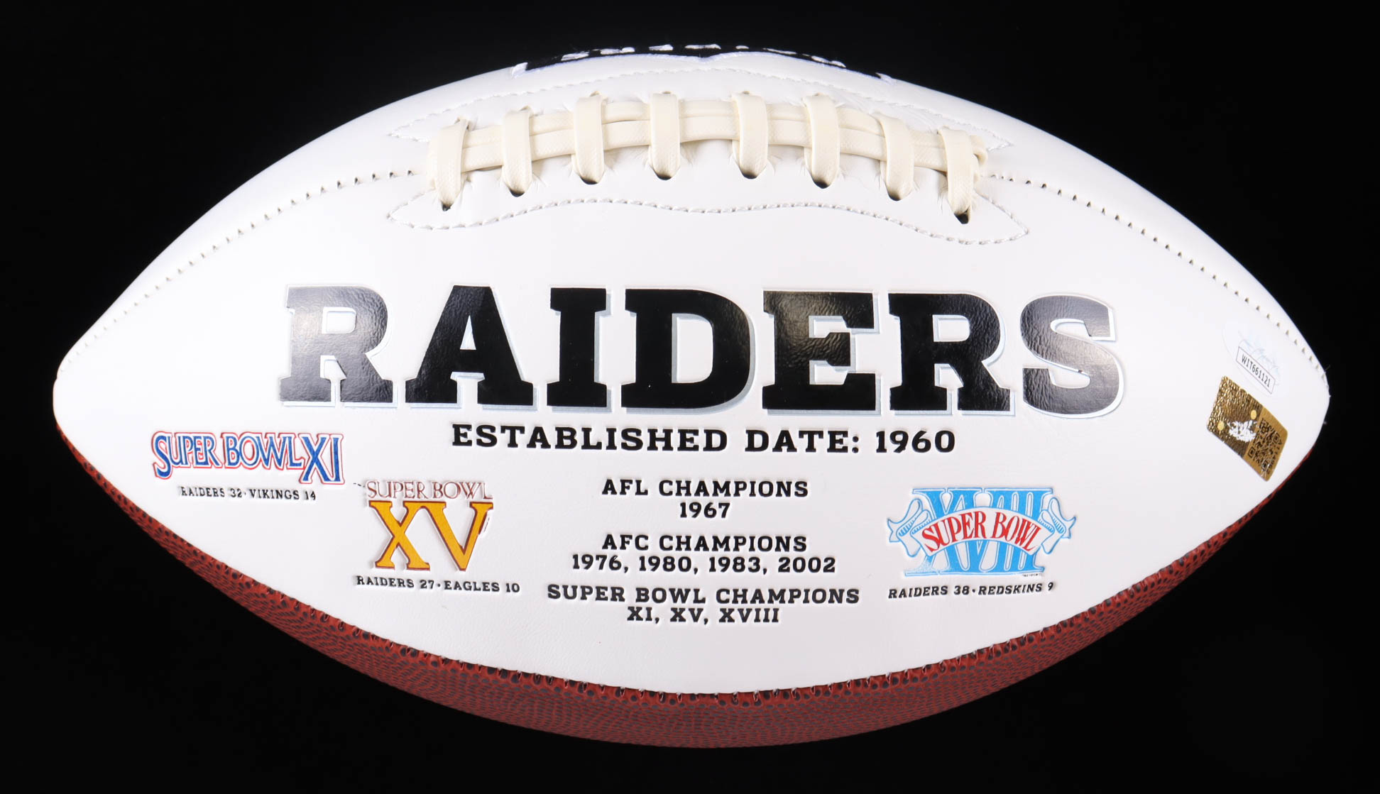 Denzel Perryman Signed Raiders Logo Football (JSA & Players Ink ...