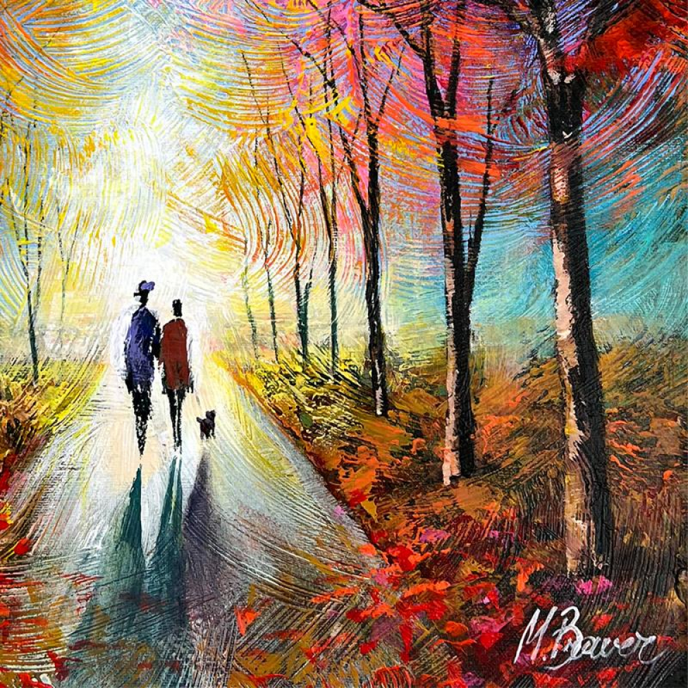 Mark Braver Signed "Untitled" 16x20 Original Painting on Canvas (PA ...