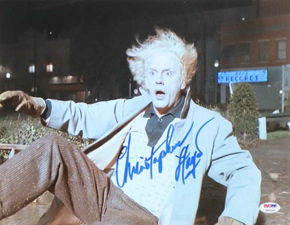 Christopher Lloyd Signed "Back to the Future" 11x14 Photo (PSA ...