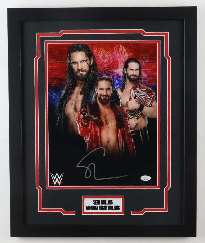 Seth Rollins Signed WWE Custom Framed Photo (JSA) | Pristine Auction