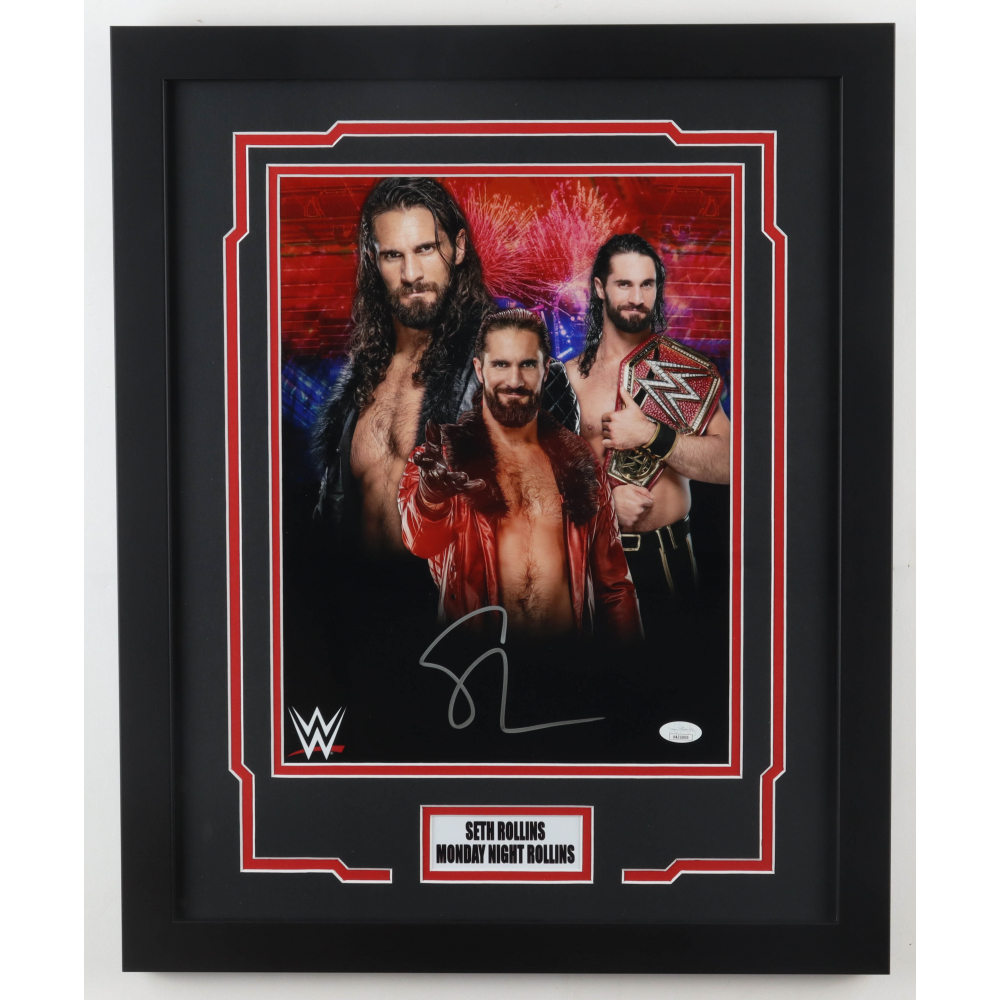 Seth Rollins Signed WWE Custom Framed Photo (JSA) | Pristine Auction