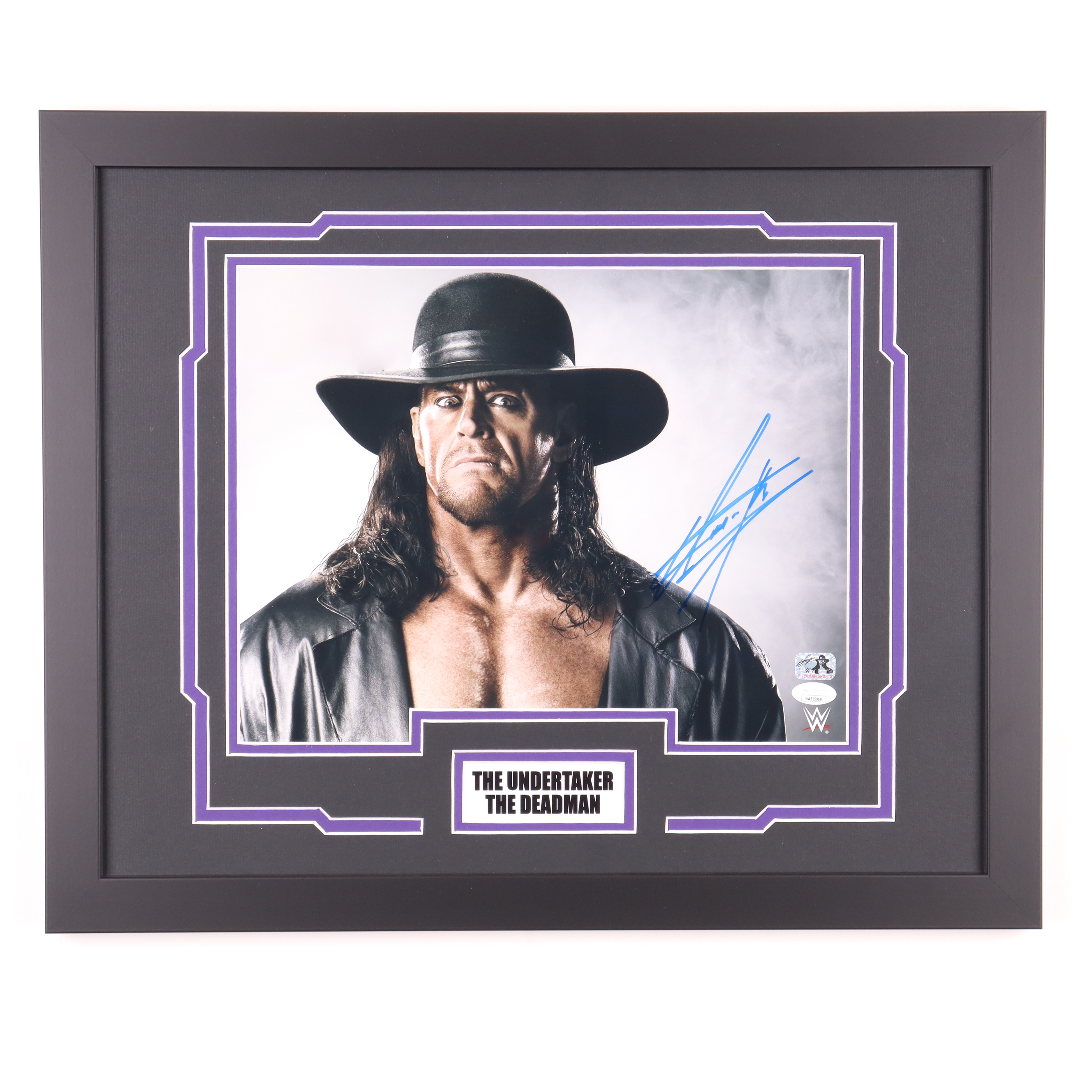 The Undertaker Signed WWE Custom Framed Photo (JSA & Undertaker ...