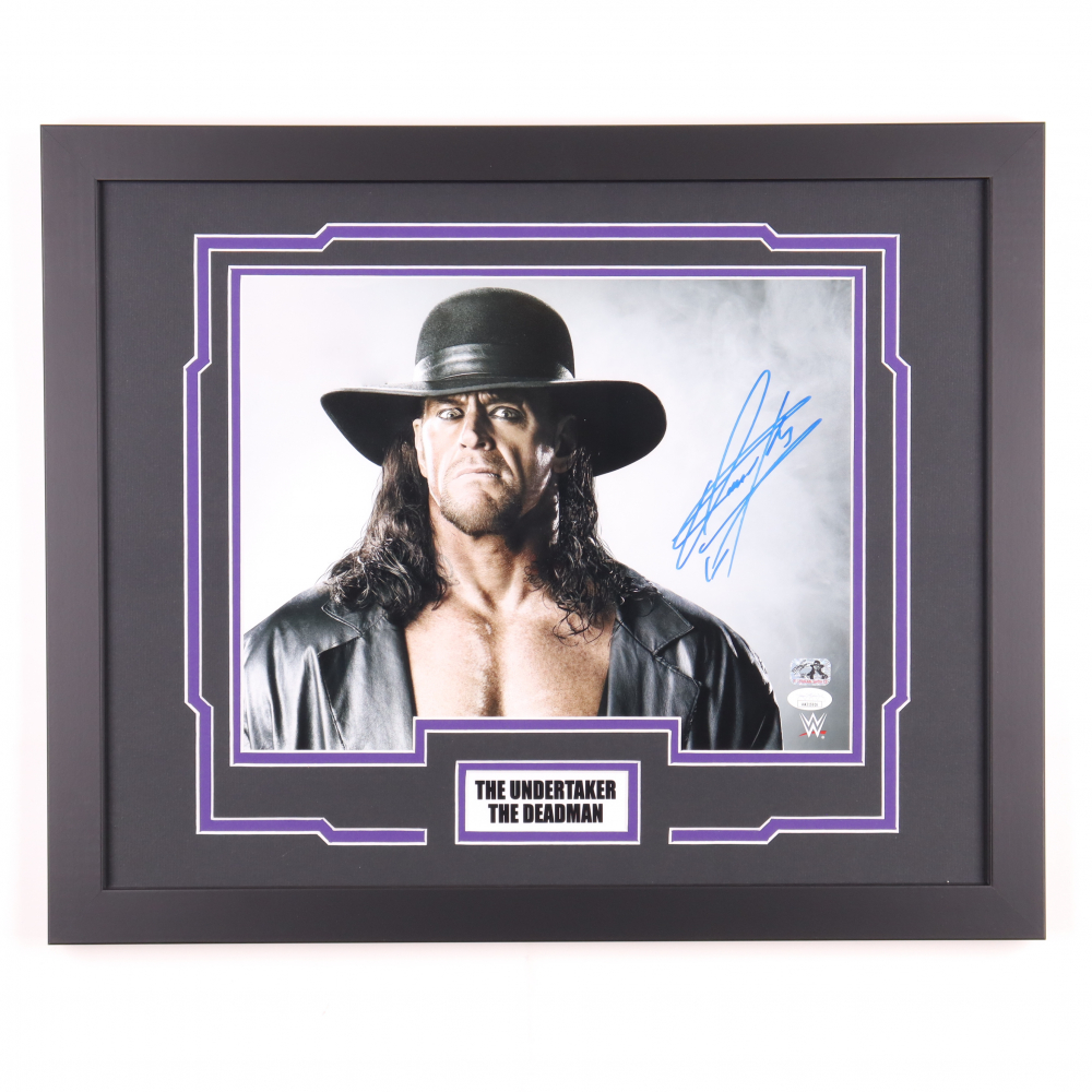 The Undertaker Signed WWE Custom Framed Photo (JSA & Undertaker ...