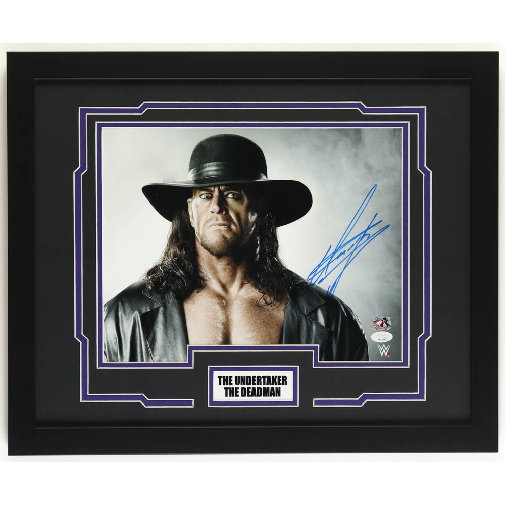 The Undertaker Signed WWE Custom Framed Photo (JSA & Undertaker ...