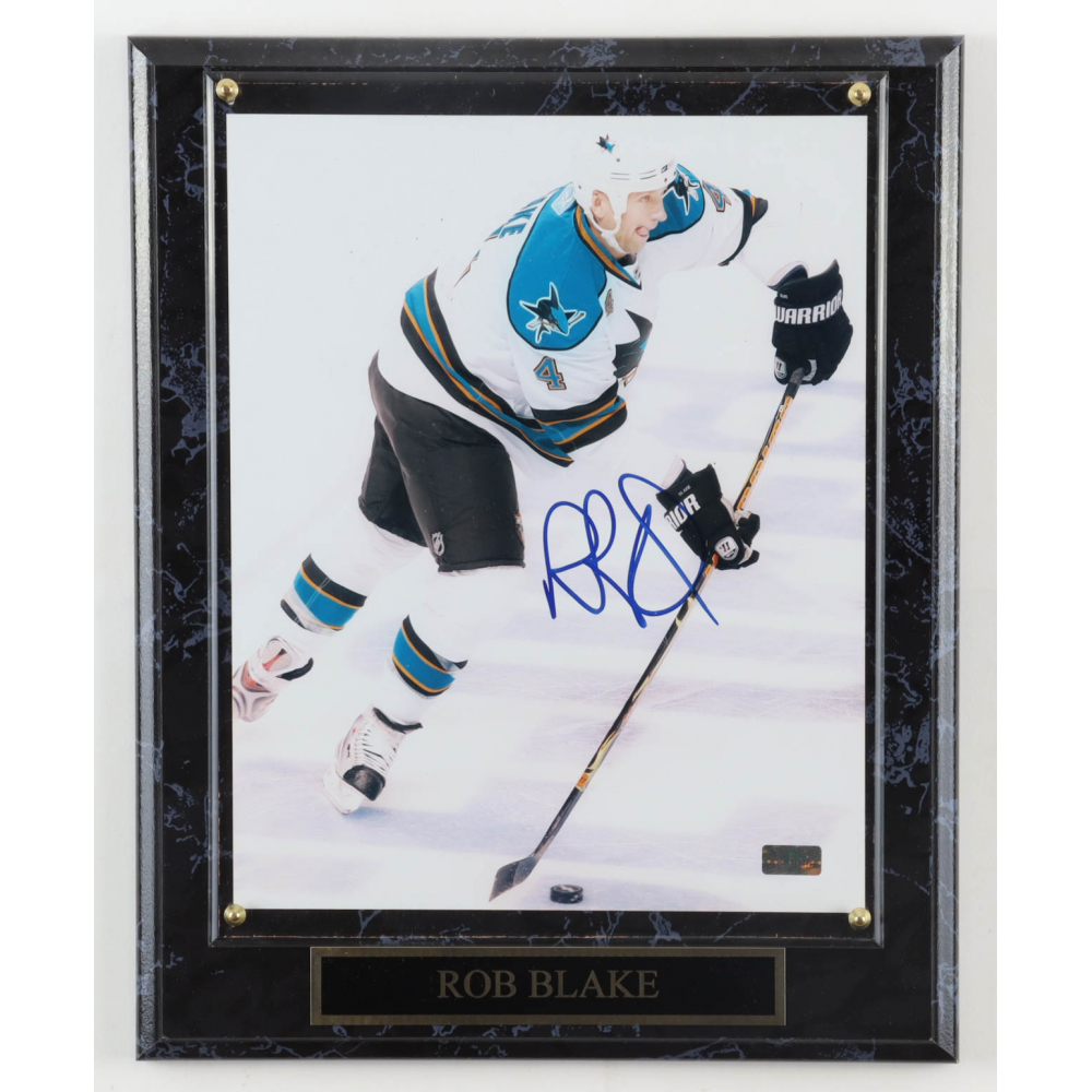 Rob Blake Signed Sharks Photo Plaque (Palm Beach) | Pristine Auction