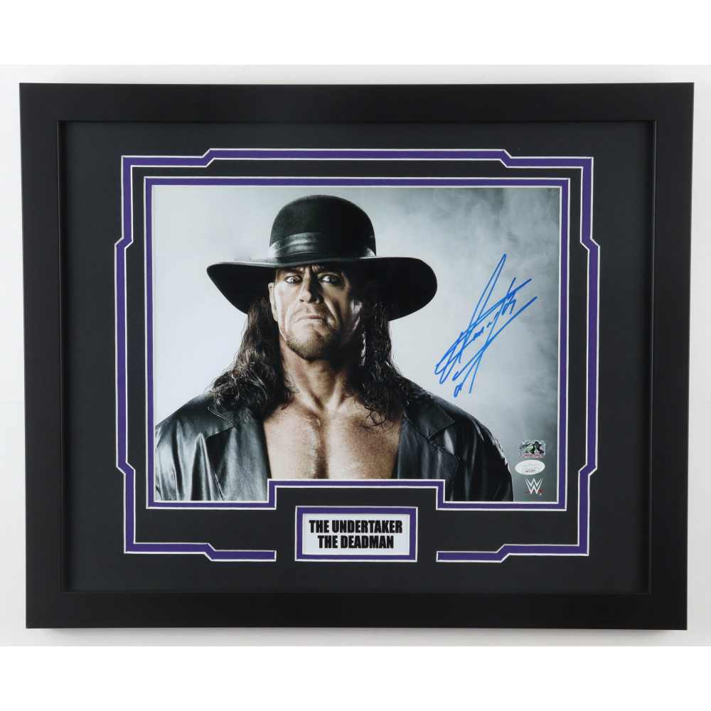 The Undertaker Signed WWE Custom Framed Photo (JSA & Undertaker ...