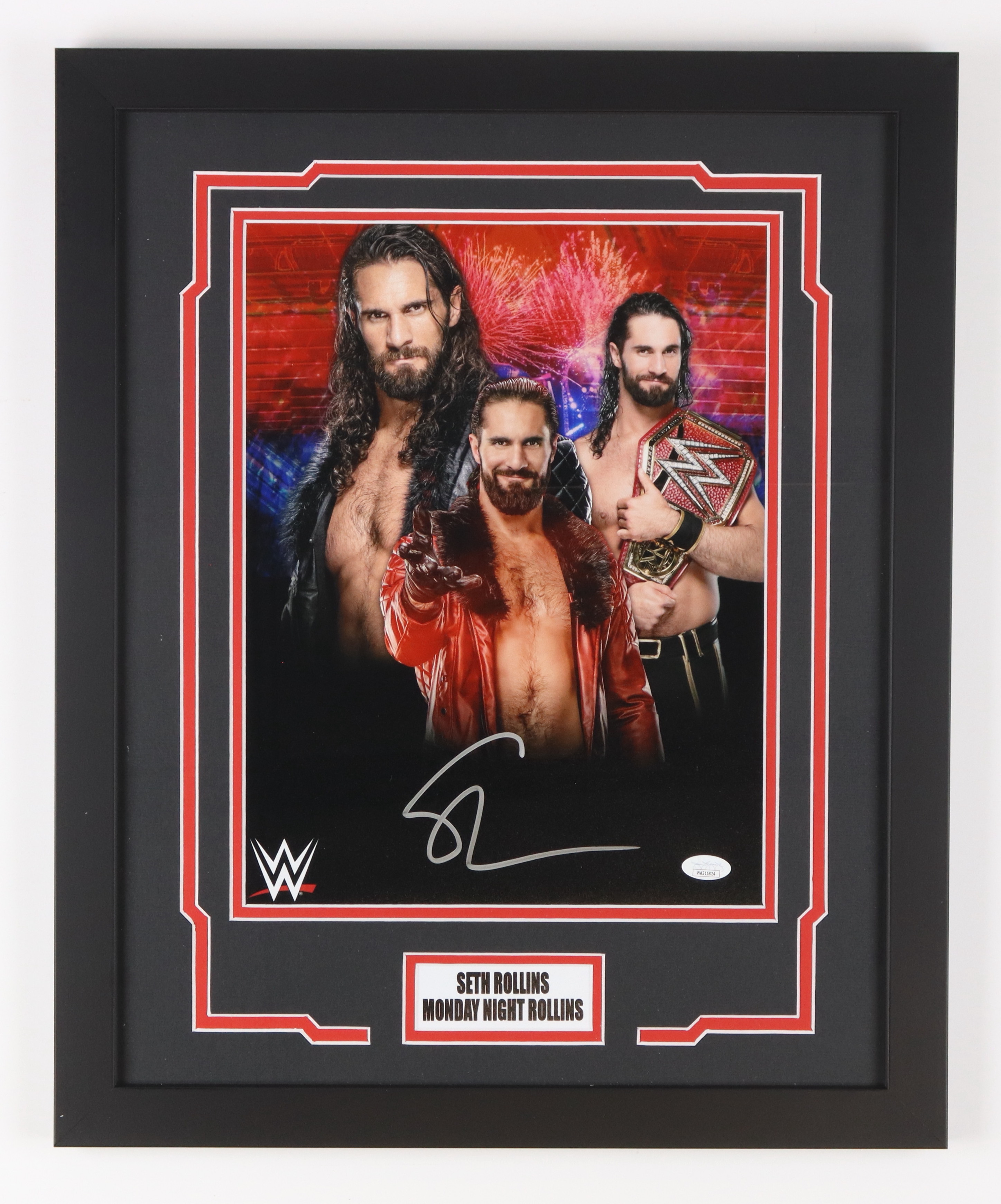 Seth Rollins Signed WWE Custom Framed Photo (JSA) | Pristine Auction