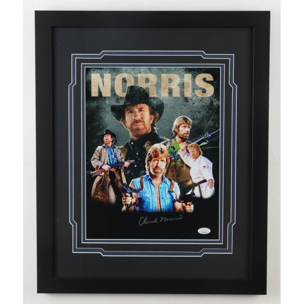 Chuck Norris Signed Custom Framed Photo (JSA) | Pristine Auction