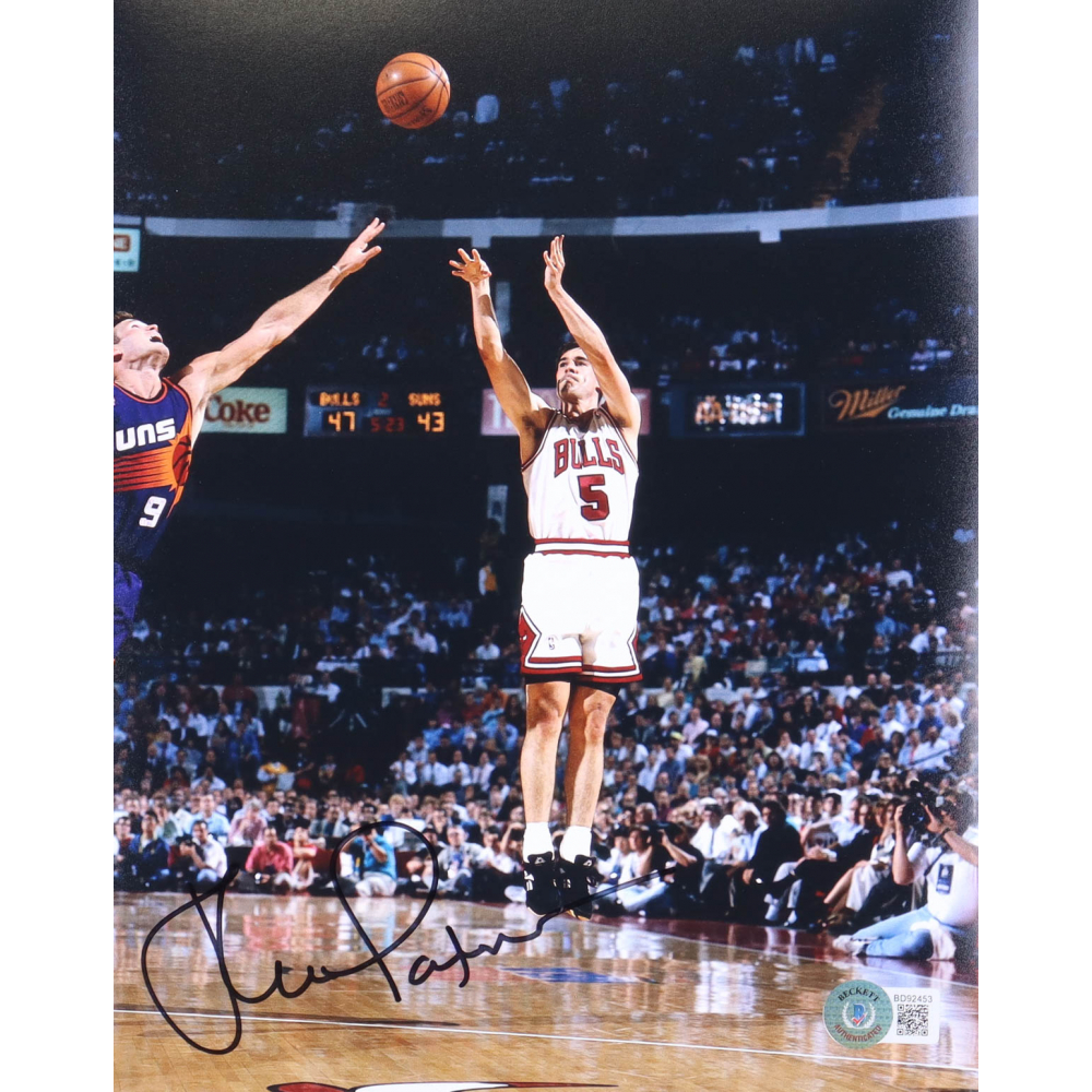 John Paxson Signed Bulls 8x10 Photo (Beckett) | Pristine Auction