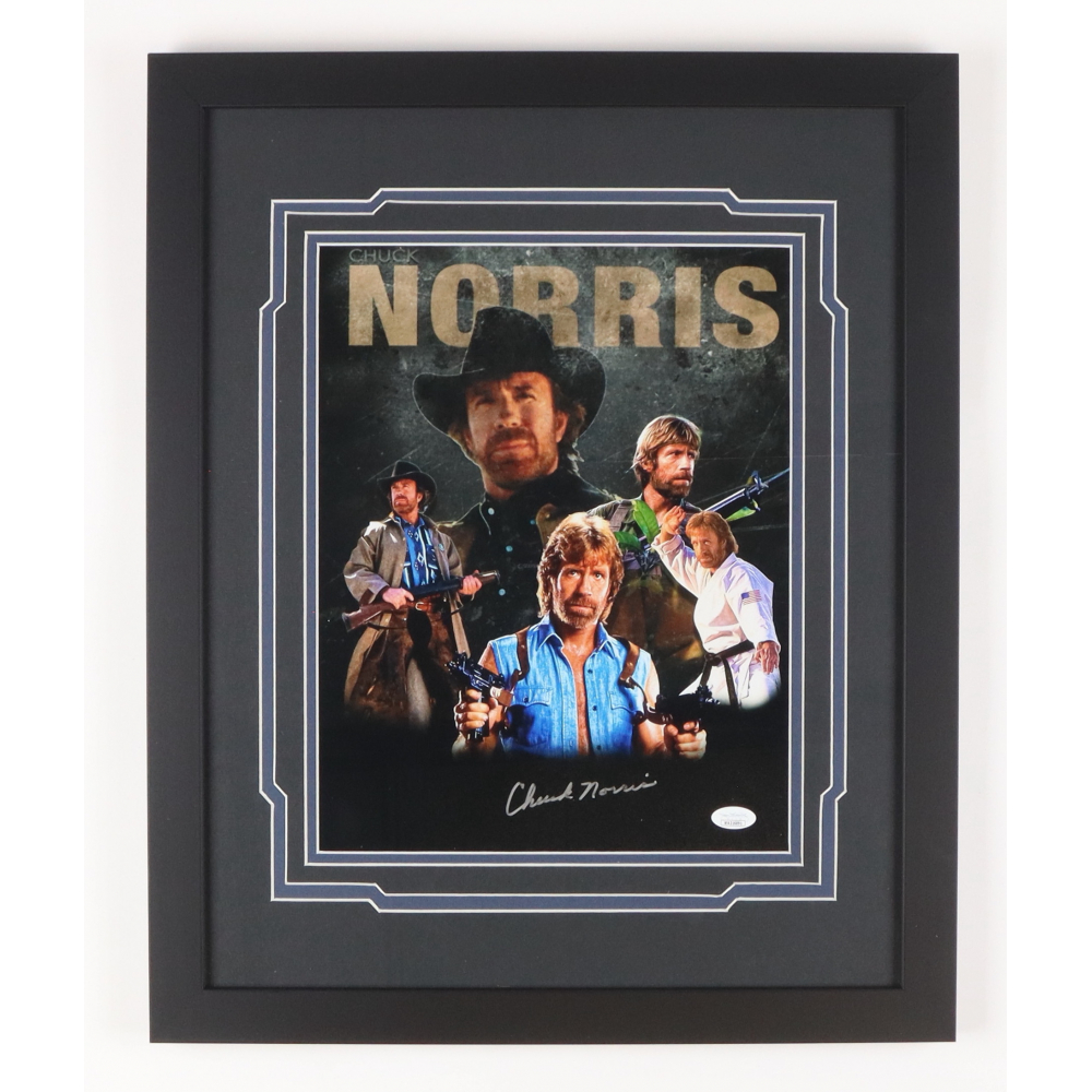Chuck Norris Signed Custom Framed Photo Display (JSA) | Pristine Auction