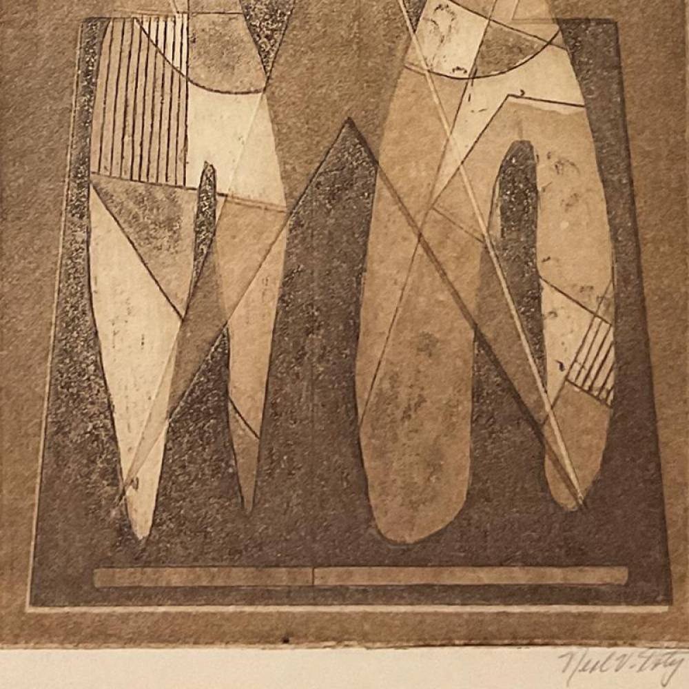 "Untitled" 20x29 Custom Framed One-of-a-Kind Mixed Media by Neal Doty ...