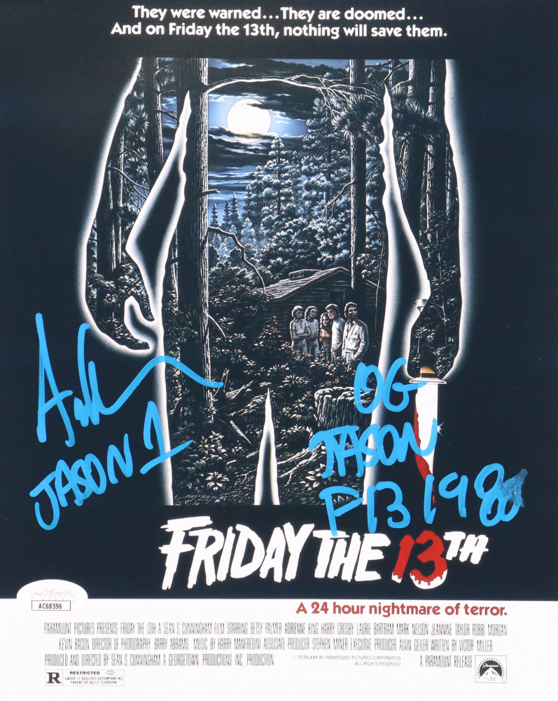 Ari Lehman Signed "Friday The 13th" 8x10 Photo Inscribed "Jason 1 ...