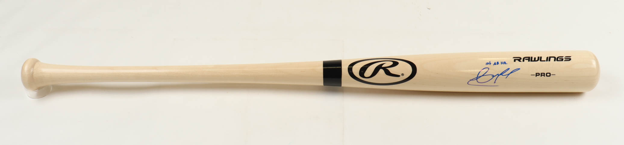 Christopher Morel Signed Rawlings Pro Baseball Bat Inscribed "1st AB HR ...