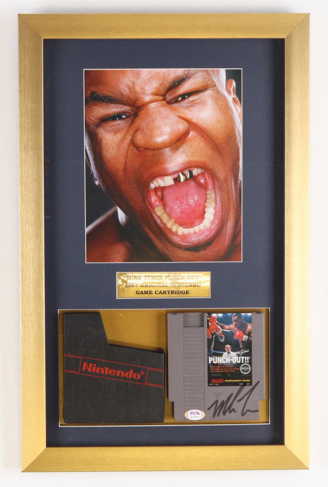 Mike Tyson Signed "Punch-Out!!" Custom Framed Shadowbox Display with ...
