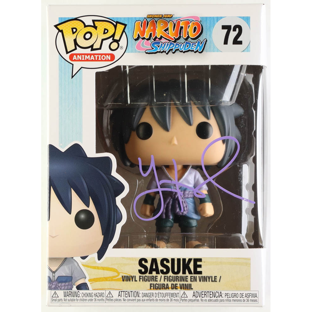 Yuri Lowenthal Signed "Naruto: Shippuden" #72 Sasuke Funko Pop! Vinyl ...