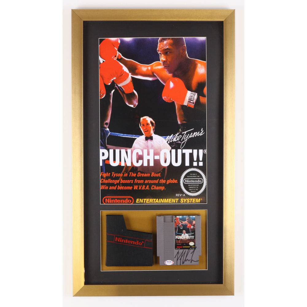 Mike Tyson Signed "Punch-Out!!" Custom Framed Original 1987 Game ...