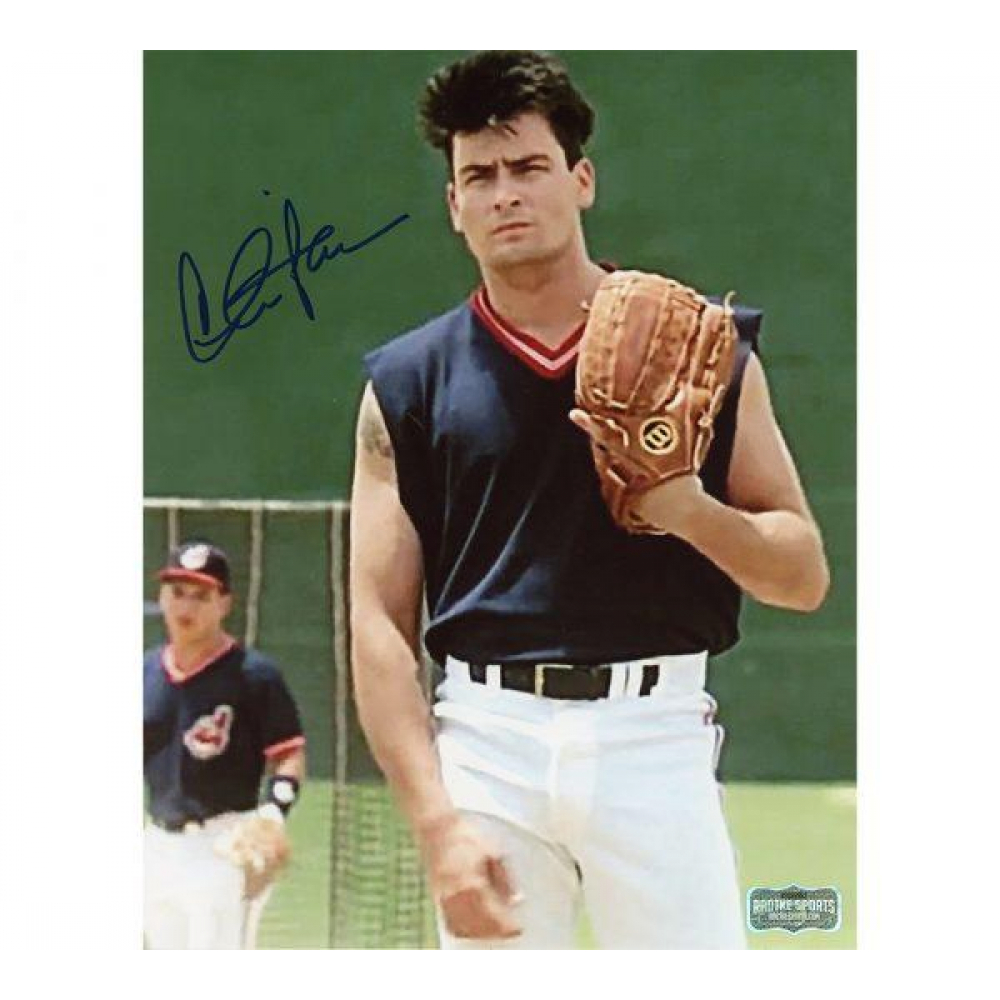 Charlie Sheen Signed "Major League" 8x10 Photo (Radtke) | Pristine Auction