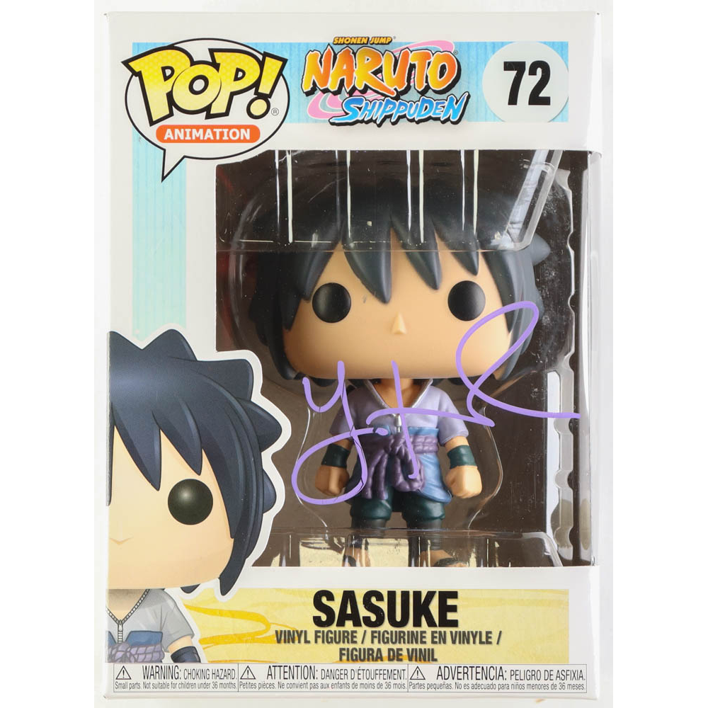 Yuri Lowenthal Signed "Naruto: Shippuden" #72 Sasuke Funko Pop! Vinyl ...