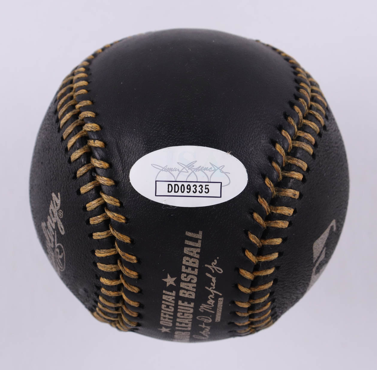 Mariano Rivera Signed OML Black Leather Baseball Inscribed "99 W.S MVP ...
