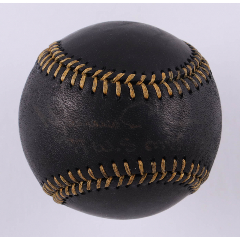 Mariano Rivera Signed OML Black Leather Baseball Inscribed "99 W.S MVP ...