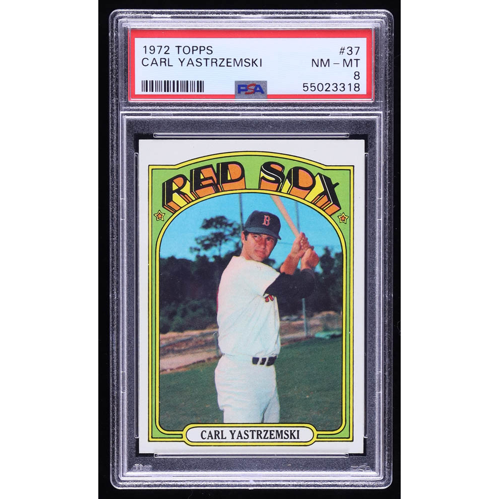 Carl Yastrzemski 1972 Topps #37 (PSA 8) | Pristine Auction