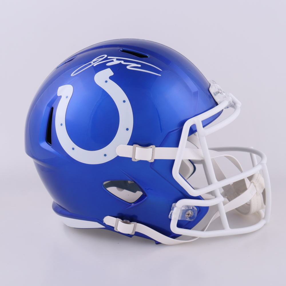 Jonathan Taylor Signed Colts Full-Size Flash Alternate Speed Helmet ...