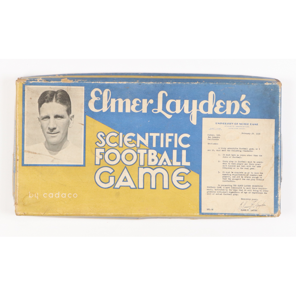 1936 Notre Dame "Elmer Layden's Scientific Football Game" Full Football ...