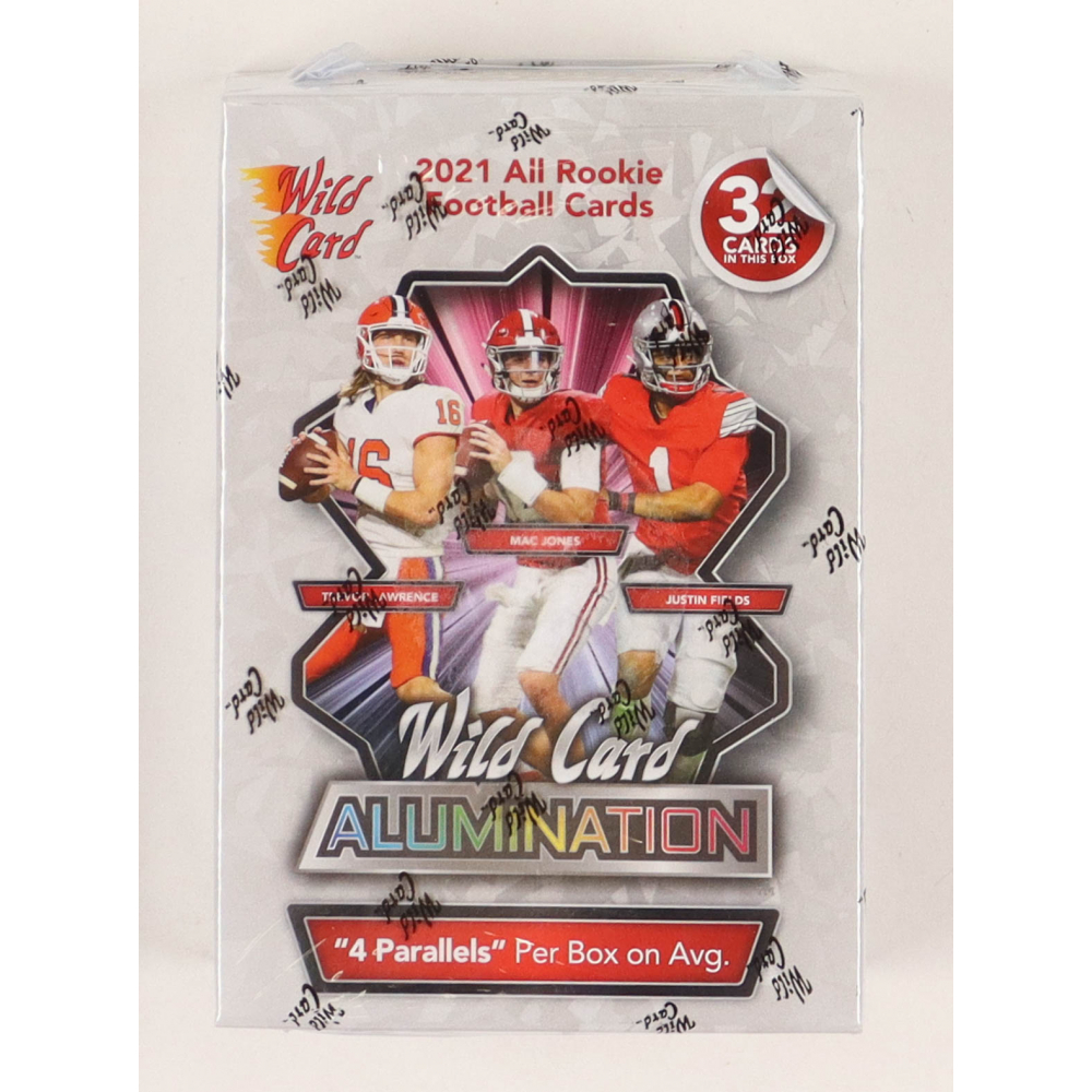 2021 Wild Card Alumination Football Blaster Box with (32) Cards ...