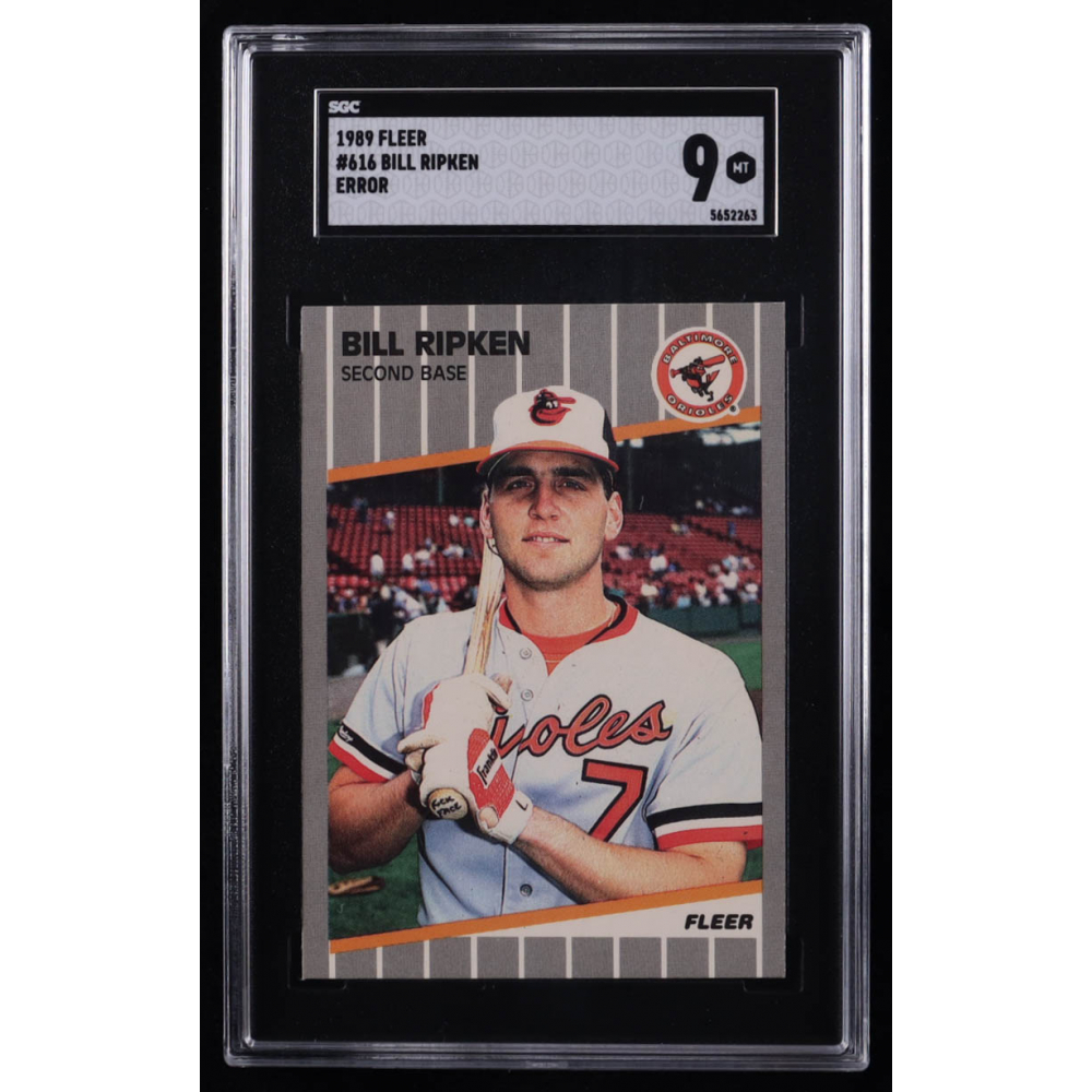 Bill Ripken 1989 Fleer #616 F@#! FACE Error (SGC 9) | Pristine Auction
