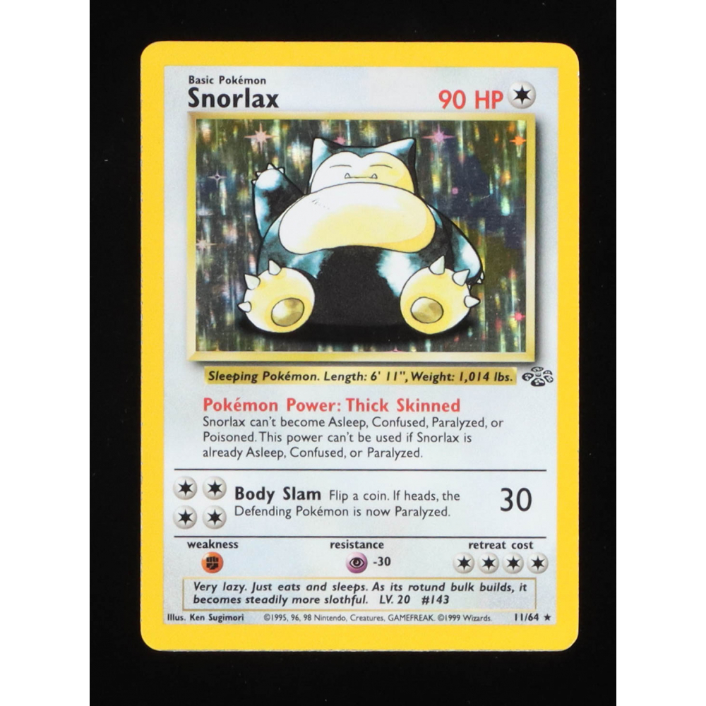 Snorlax Pokemon 1999 Jungle #11 Holo | Pristine Auction