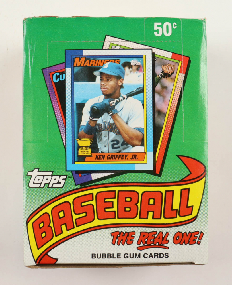 1990 Topps "The Real One" Bubble Gum Baseball Cards Box with (36) Packs ...