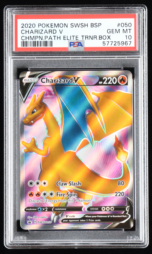 Charizard V 2020 Pokemon Sword & Shield Champion's Path #SWSH050 (PSA 10) | Pristine Auction