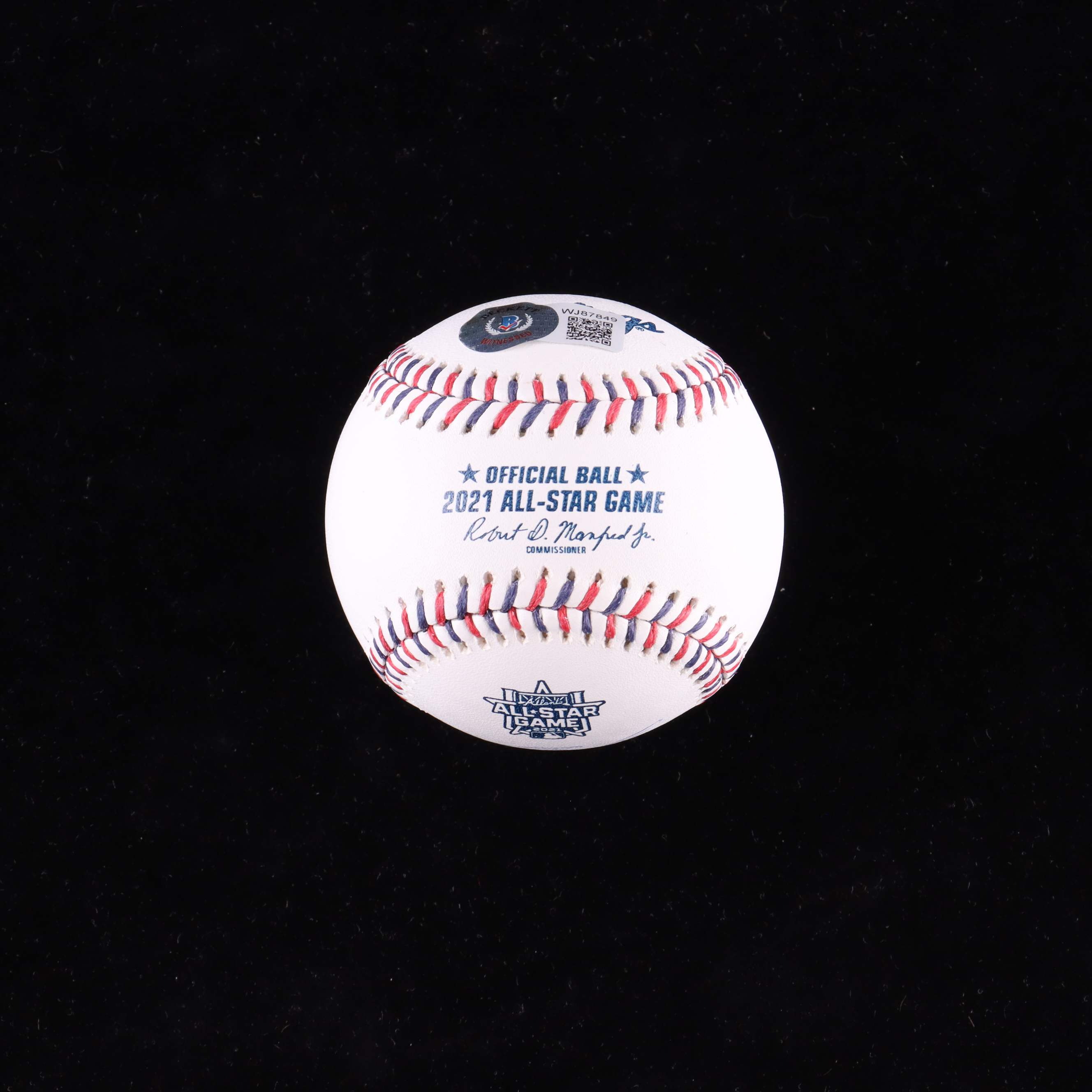 Ronald Acuna Jr. Signed 2021 All Star Game Logo Baseball (Beckett ...