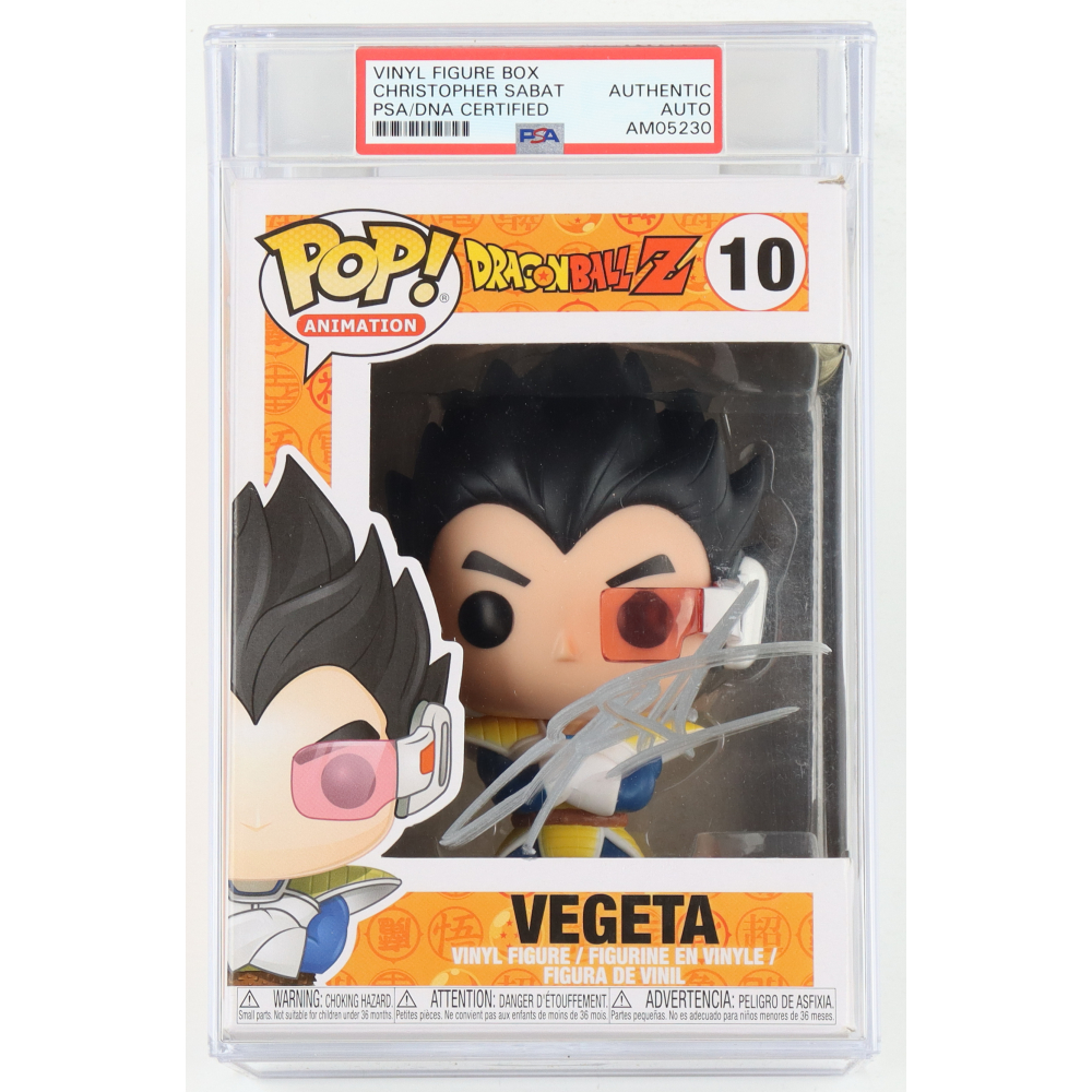 Christopher Sabat Signed "Dragon Ball Z" #10 Vegeta Funko Pop! Vinyl ...