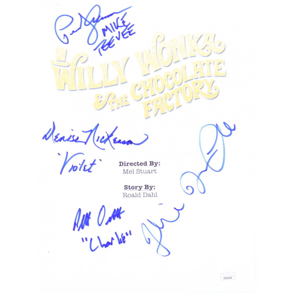 "Willy Wonka & the Chocolate Factory" 8x10 Photo Signed by (4) with ...