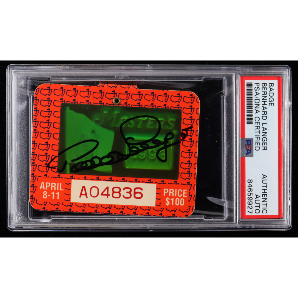 Bernhard Langer Signed 1993 Masters Badge (PSA) | Pristine Auction