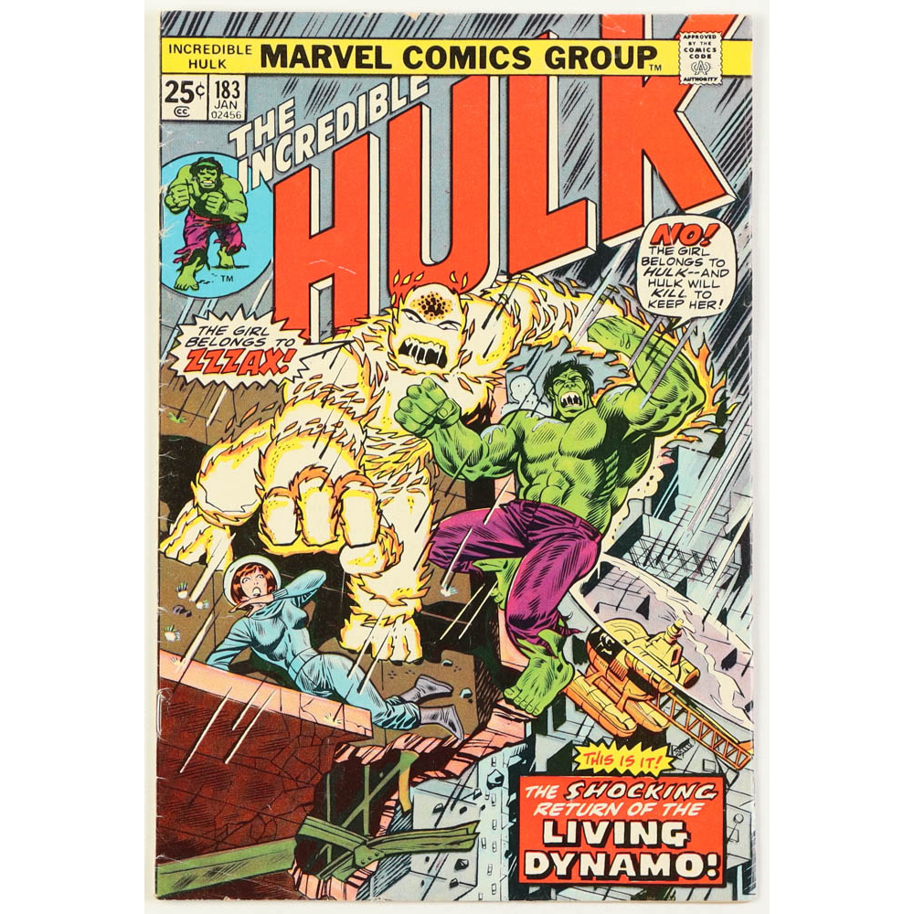 1975 "The Incredible Hulk" Issue #7 Marvel Comic Book | Pristine Auction