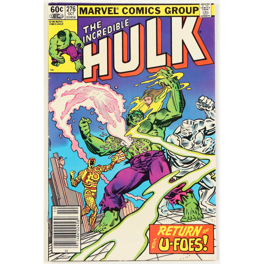 1982 "The Incredible Hulk" Issue #276 Marvel Comic Book | Pristine Auction