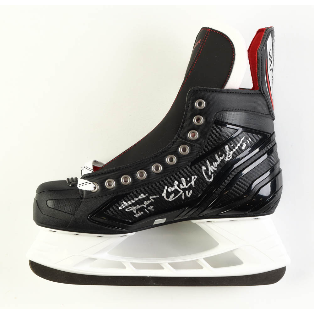 Dave Taylor, Marcel Dionne & Charlie Simmer Signed Bauer Hockey Ice ...