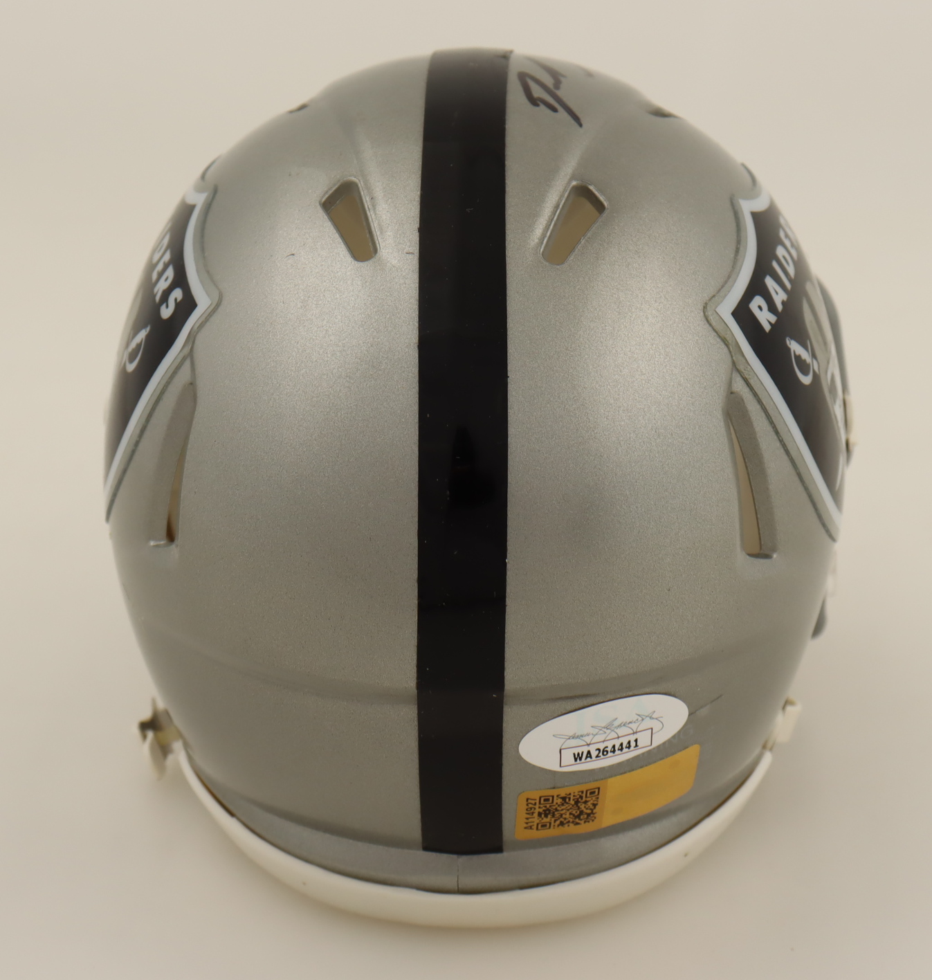 Denzel Perryman Signed Raiders Flash Alternate Speed Mini Helmet (JSA ...